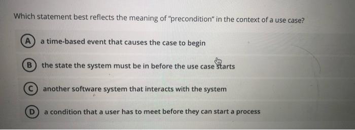 Solved Select the statement that best represents the purpose | Chegg.com