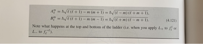 Solved Problem 4.21 The raising and lowering operators | Chegg.com