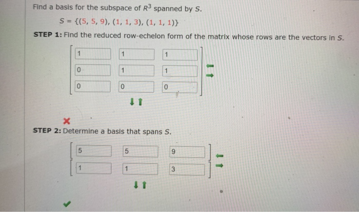 Solved Find a basis for the subspace of R3 spanned by S. S = | Chegg.com