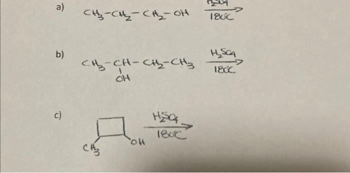 Solved Complete the following intramolecular dehydration | Chegg.com