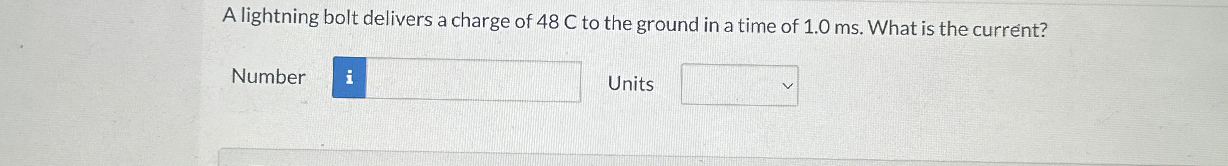Solved A lightning bolt delivers a charge of 48C ﻿to the | Chegg.com