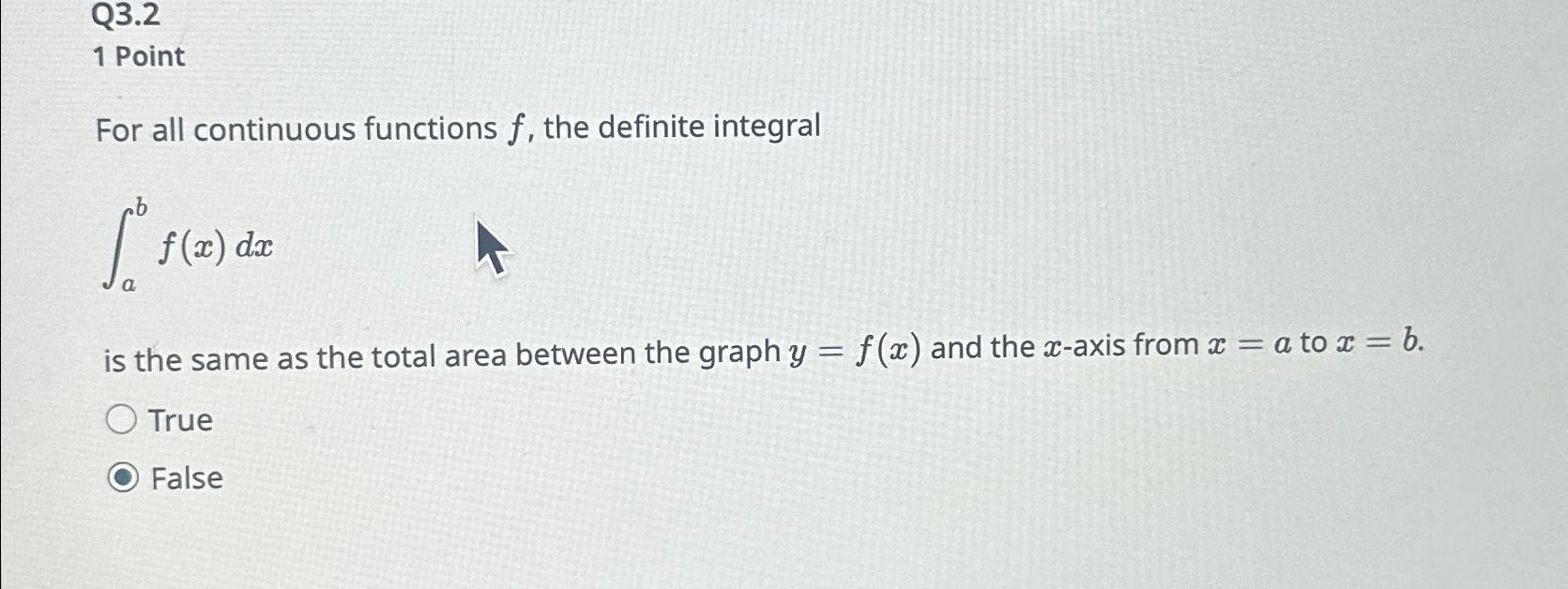 Solved Q3.21 ﻿PointFor all continuous functions f, ﻿the | Chegg.com