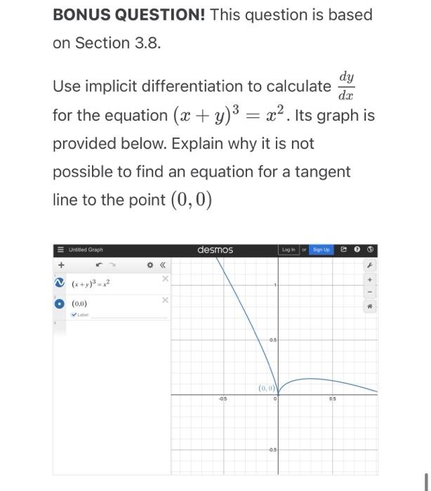 Solved BONUS QUESTION! This question is based on Section | Chegg.com