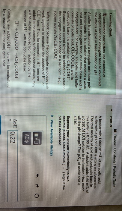 Solved Review | Constants 1 Periodic Table Part A Learning | Chegg.com