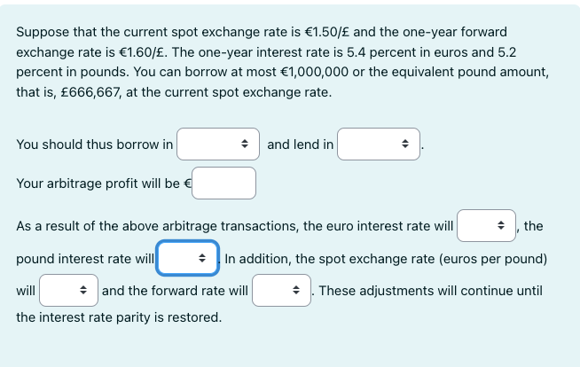 Solved Suppose that the current spot exchange rate is €1.50£ | Chegg.com