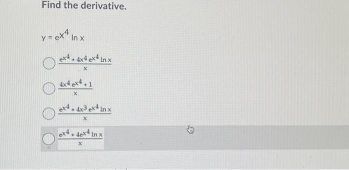 Solved Find the derivative. | Chegg.com