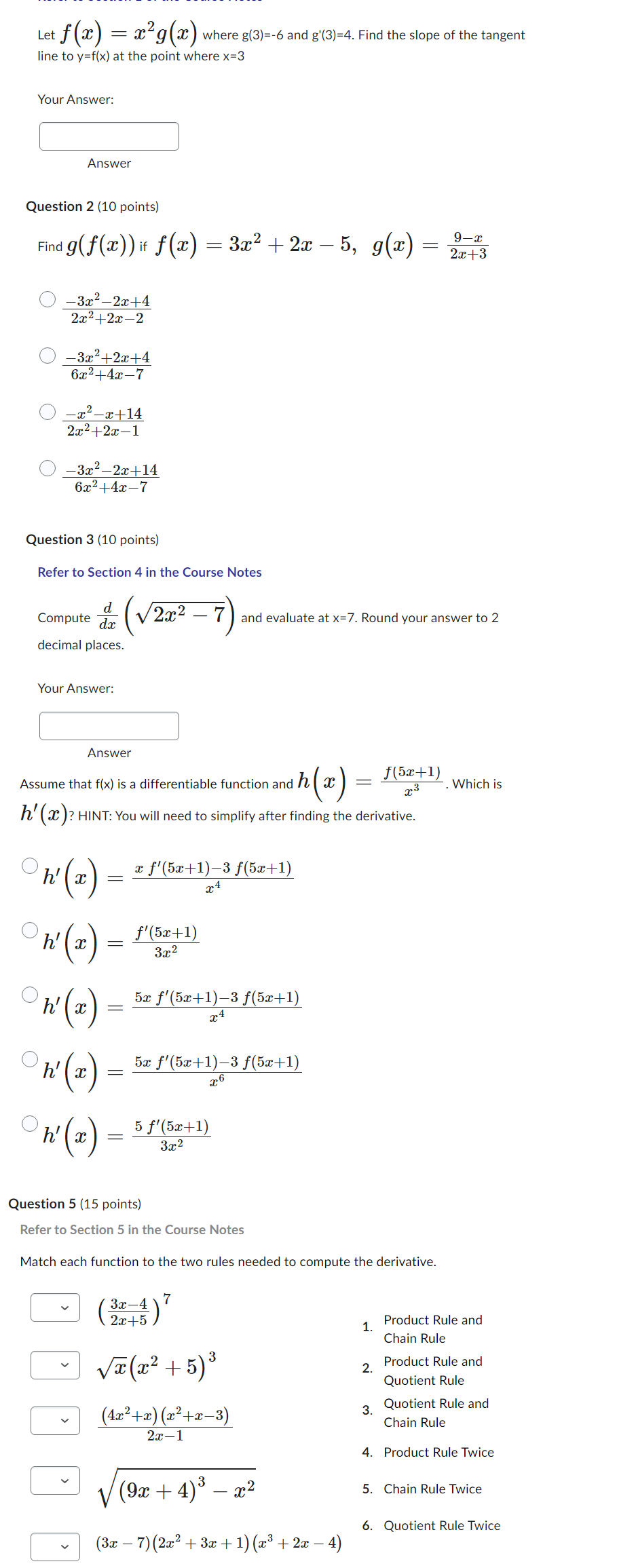 Solved Question 5 15 points Refer To Section 5 in The