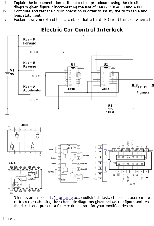 Solved iii. Explain the implementation of the circuit on | Chegg.com