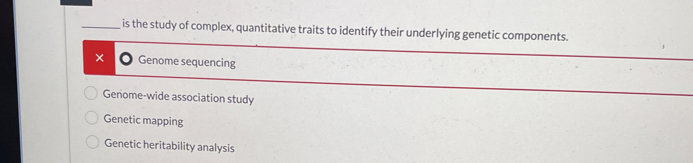 Solved is the study of complex, quantitative traits to | Chegg.com