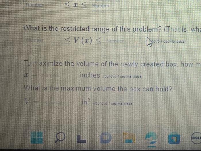 Solved Wo are constructing a bax from a rectangular plece of | Chegg.com