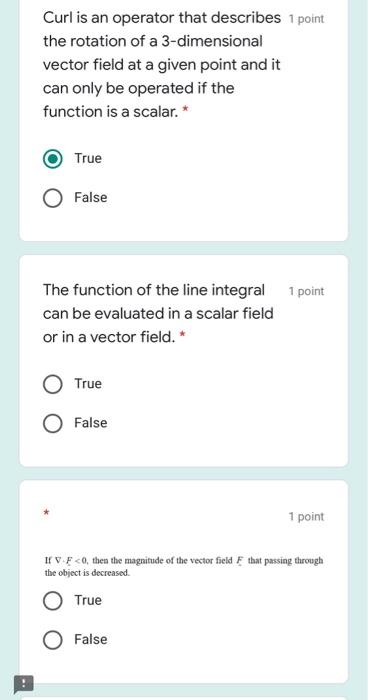 Solved Curl is an operator that describes 1 point the | Chegg.com
