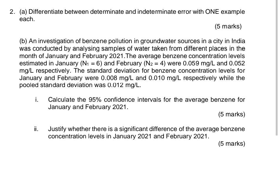 Solved 2. (a) Differentiate between determinate and | Chegg.com