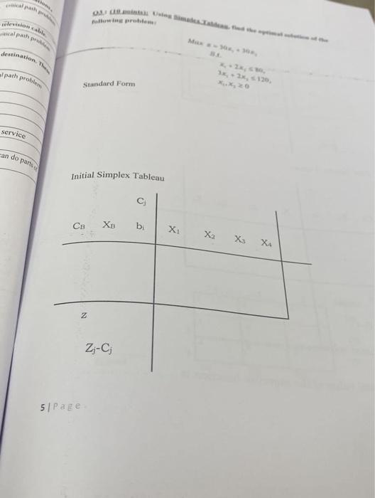 Solved critical pash pr levision cable mical path ons | Chegg.com