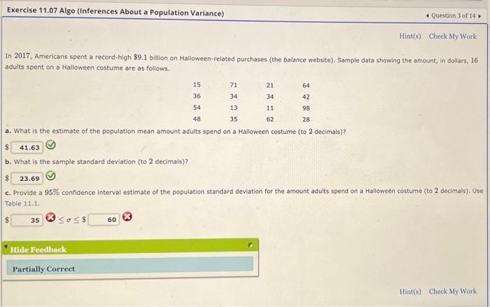 Solved Hint(s) Check My Work In 2017, Americans spent a | Chegg.com