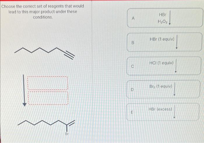 Solved Choose the correct set of reagents that would lead to | Chegg.com