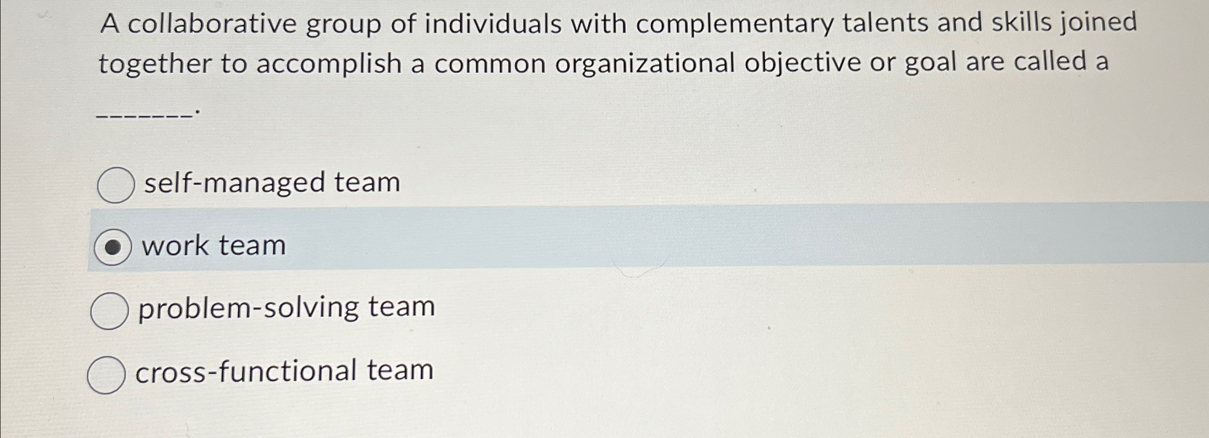 Solved A collaborative group of individuals with | Chegg.com