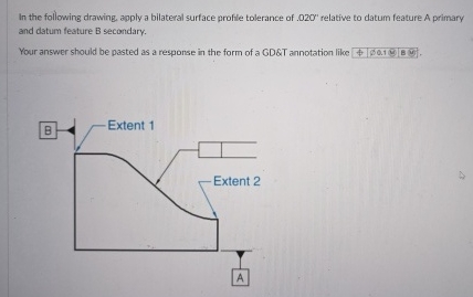 Solved In the following drawing, apply a bilateral surface | Chegg.com