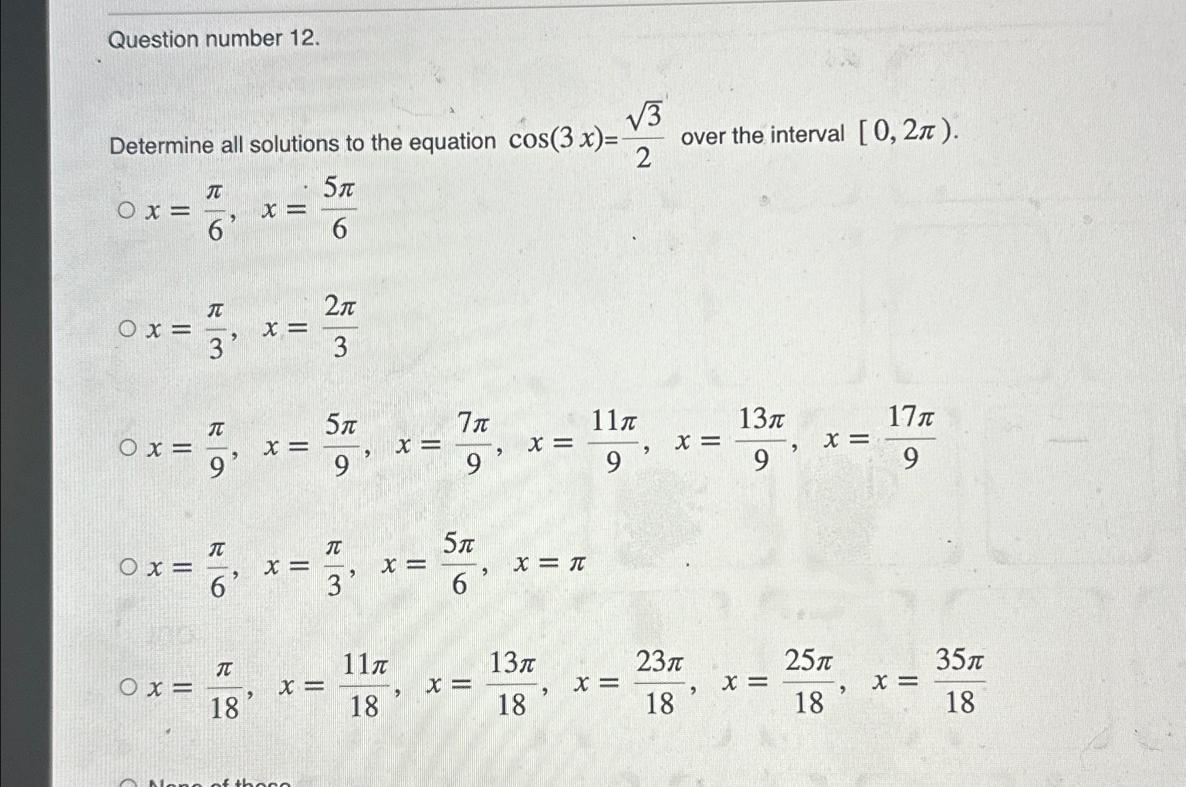 Solved Question number 12.Determine all solutions to the | Chegg.com