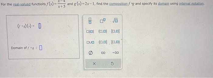 Solved For the real-valued functions \\( | Chegg.com