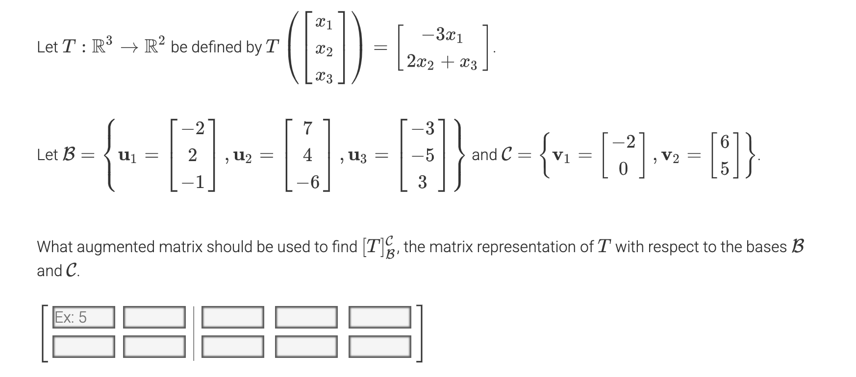 Solved Let T:R^(3)->R^(2) ﻿be defined by | Chegg.com