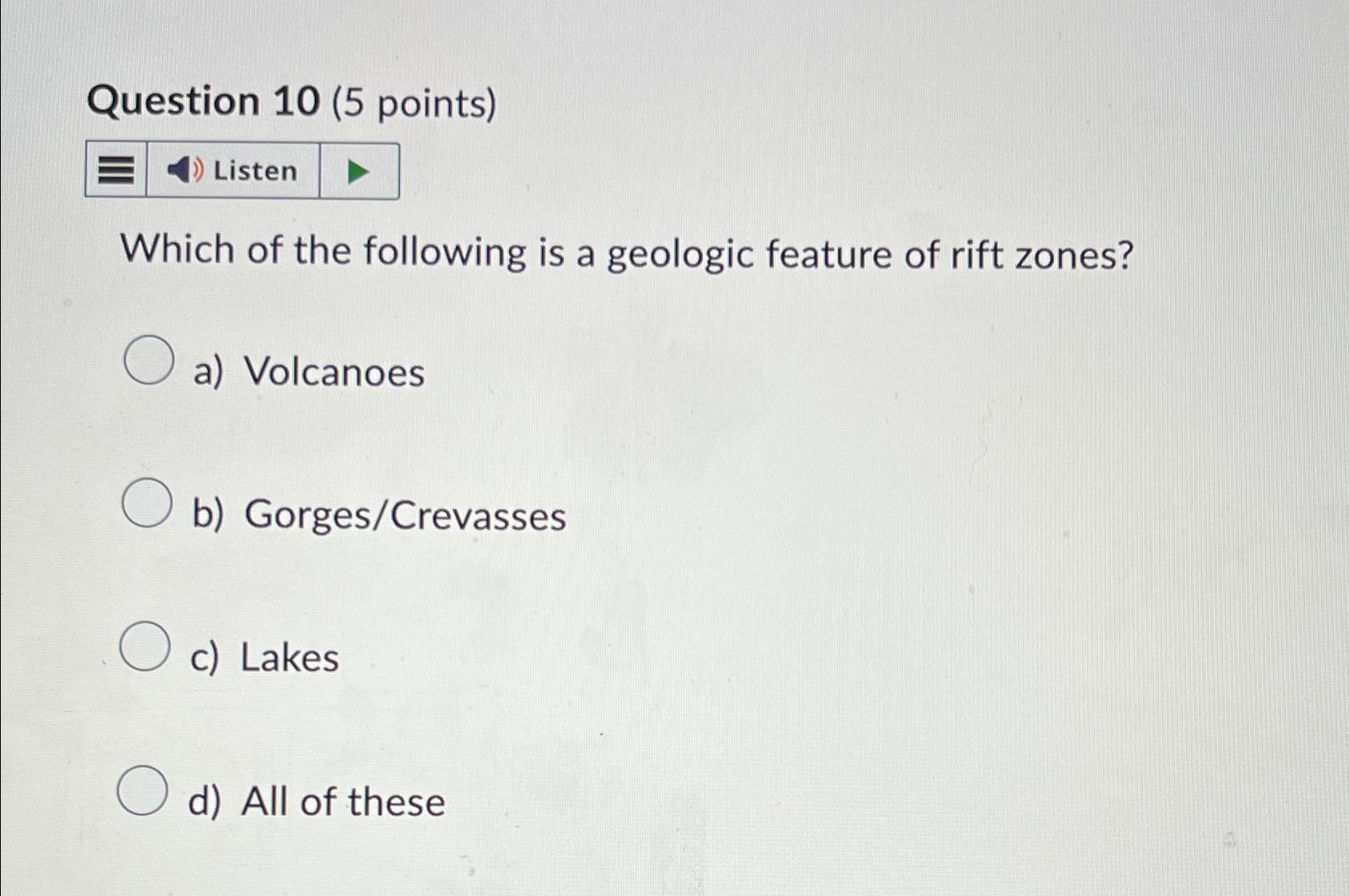 Solved Question 10 (5 ﻿points)Which of the following is a | Chegg.com