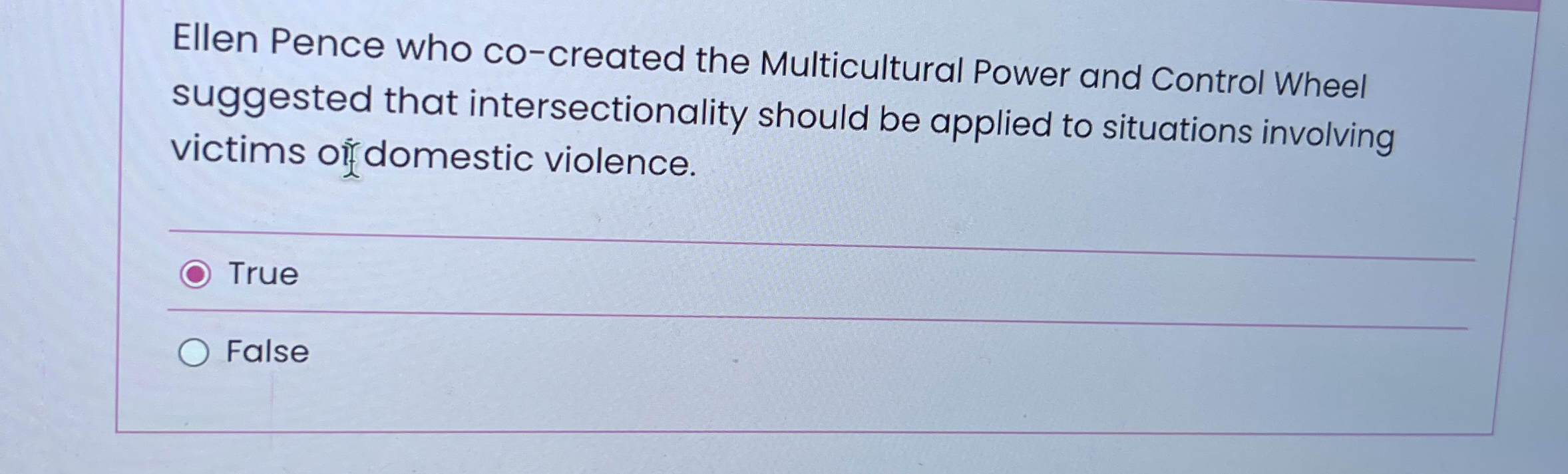 Solved Ellen Pence who co-created the Multicultural Power | Chegg.com
