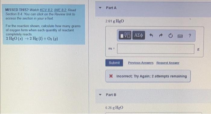 Solved For the reaction shown, calculate how many grams of | Chegg.com