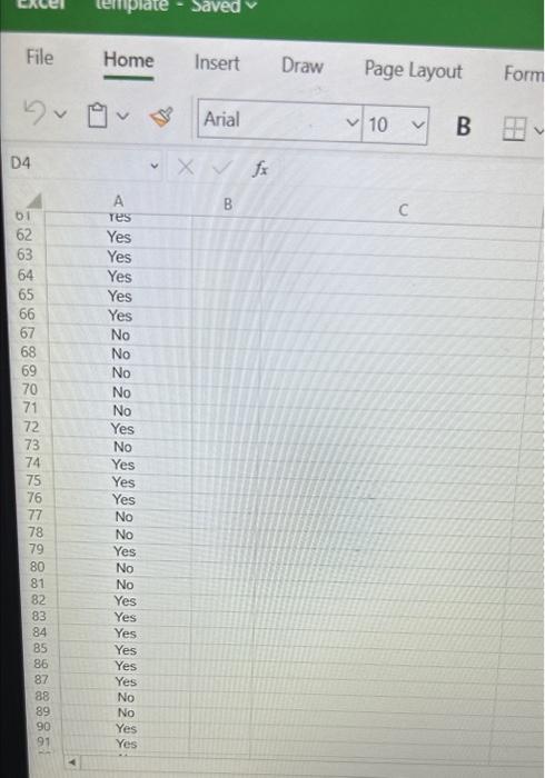 Solved \begin{tabular}{|l|l|} \hline & A \\ \hline 31 & No | Chegg.com