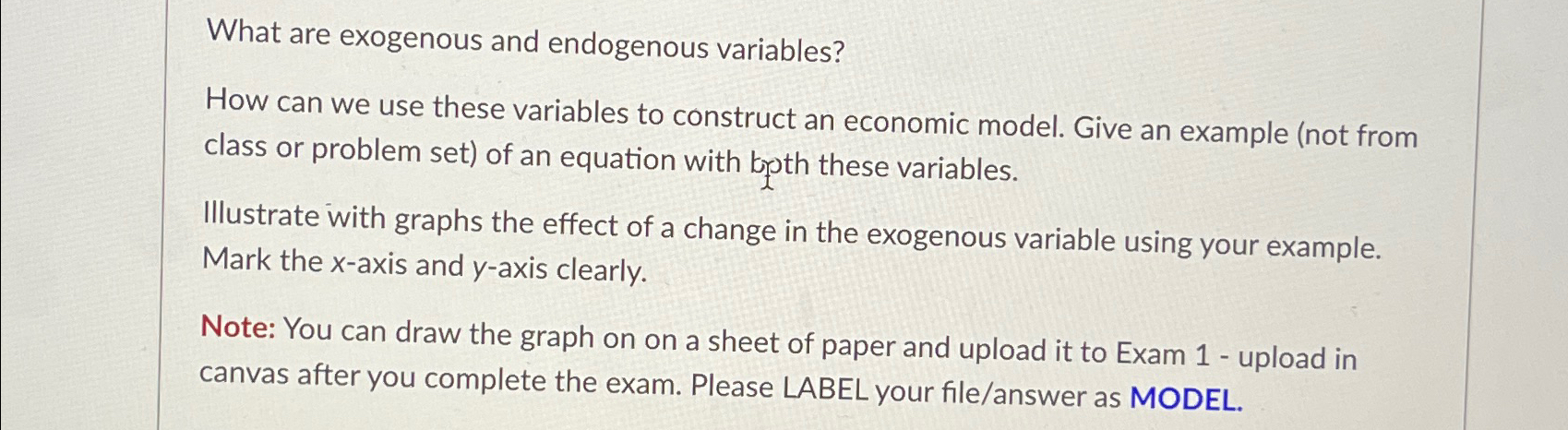 Solved What are exogenous and endogenous variables?How can | Chegg.com