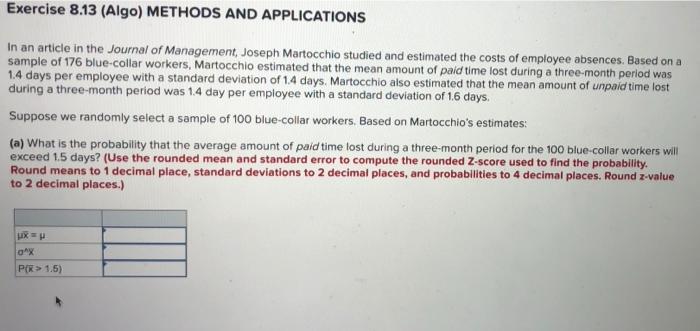 Solved Exercise 8.13 (Algo) METHODS AND APPLICATIONS In an | Chegg.com