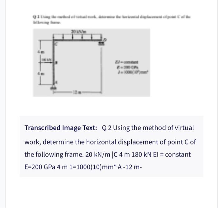 Solved Whan hes Transcribed Image Text: Q 2 Using the method | Chegg.com