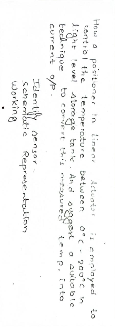 Solved How o positioner in linear Actuator is employed to | Chegg.com