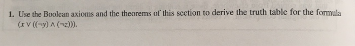 Solved 1. Use the Boolean axioms and the theorems of this | Chegg.com