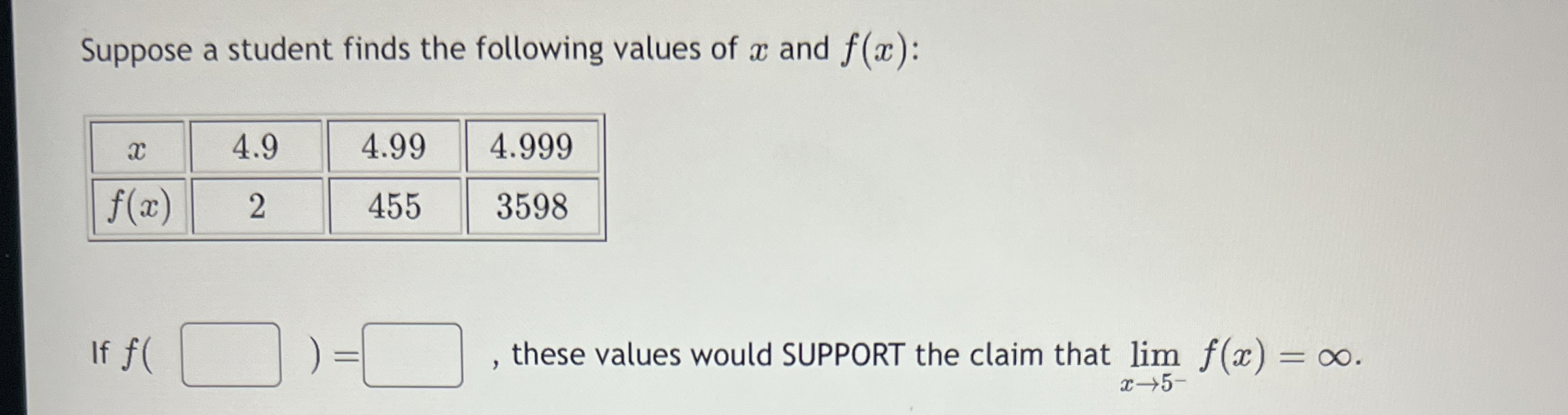 Solved Suppose a student finds the following values of x | Chegg.com