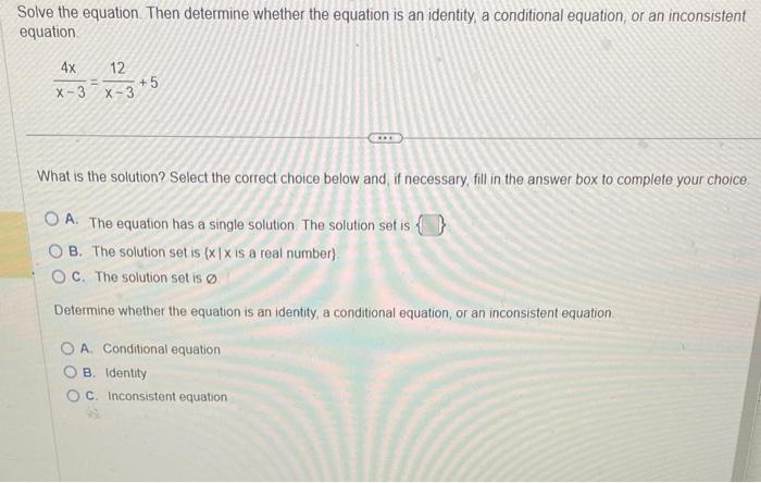 Solved Solve the equation. Then determine whether the | Chegg.com
