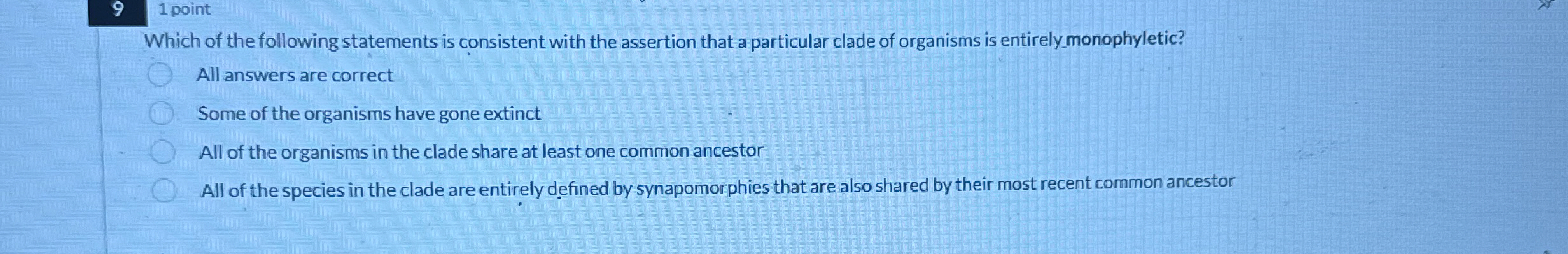 Solved 91 ﻿pointWhich of the following statements is | Chegg.com