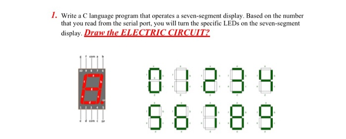 Solved 1. Write a C language program that operates a | Chegg.com
