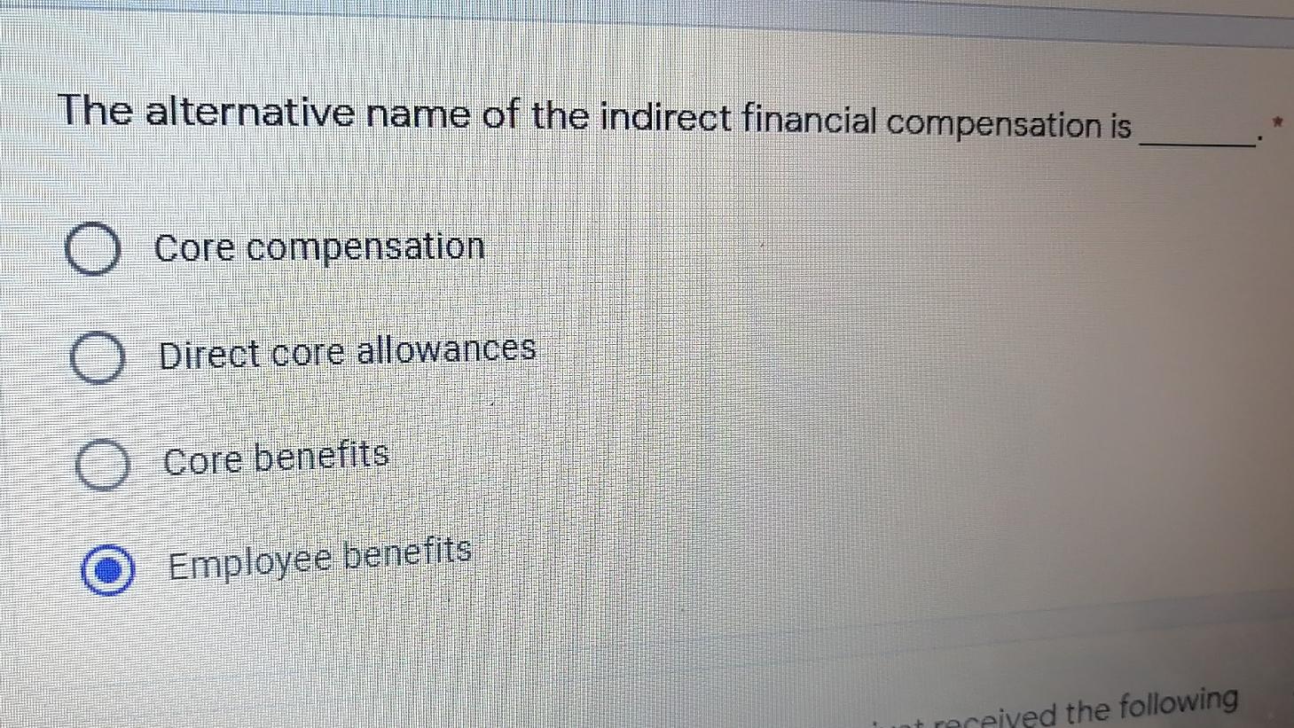 Solved The alternative name of the indirect financial | Chegg.com