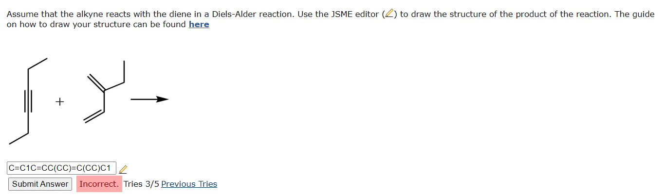 Solved Assume that the alkyne reacts with the diene in a | Chegg.com