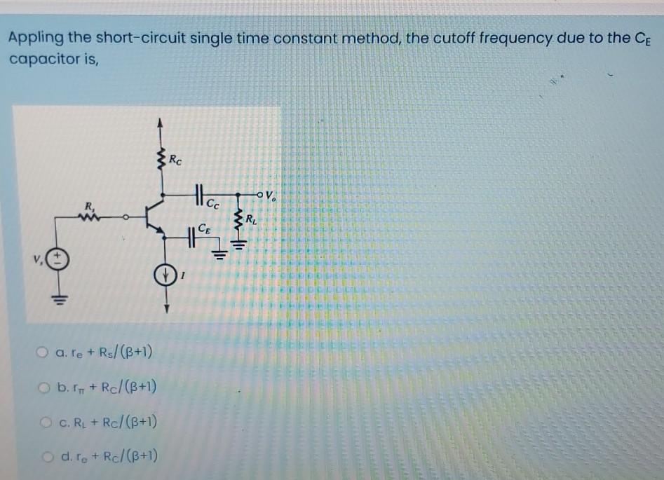 Solved Appling the short-circuit single time constant | Chegg.com