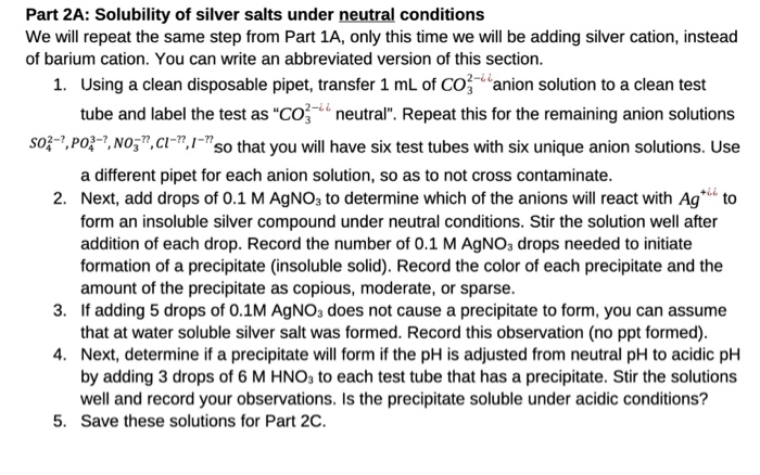 Solved 3. Write the chemical formulas for all the silver | Chegg.com