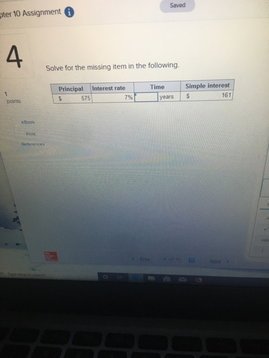 Solved Saved pter 10 Assignment A Solve for the missing item | Chegg.com Solved Saved pter 10 Assignment A Solve for the missing item | Chegg.com