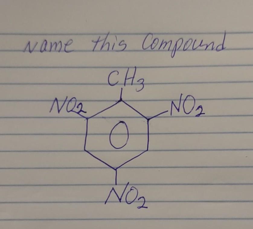 Solved Name this Compound CH₃ NO2 NO2 NO | Chegg.com