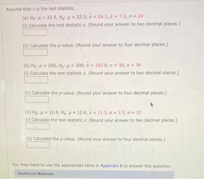 Solved sume that z is the test statistic. (a) | Chegg.com