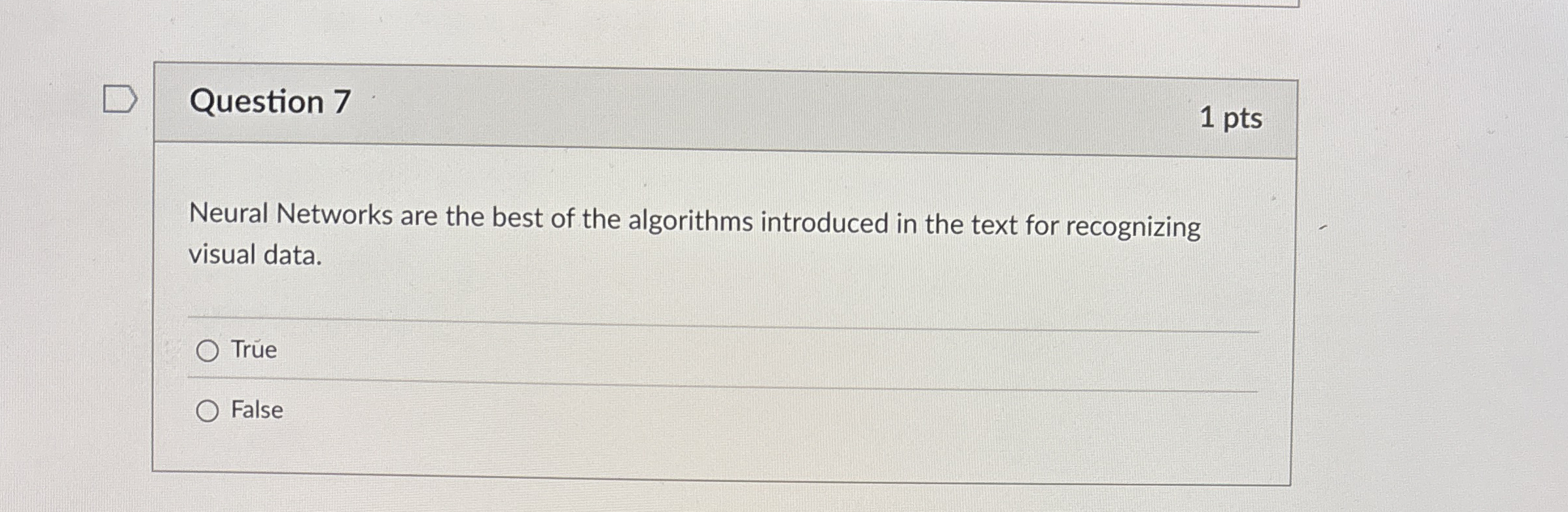 Solved Question 71 ﻿ptsNeural Networks are the best of the | Chegg.com
