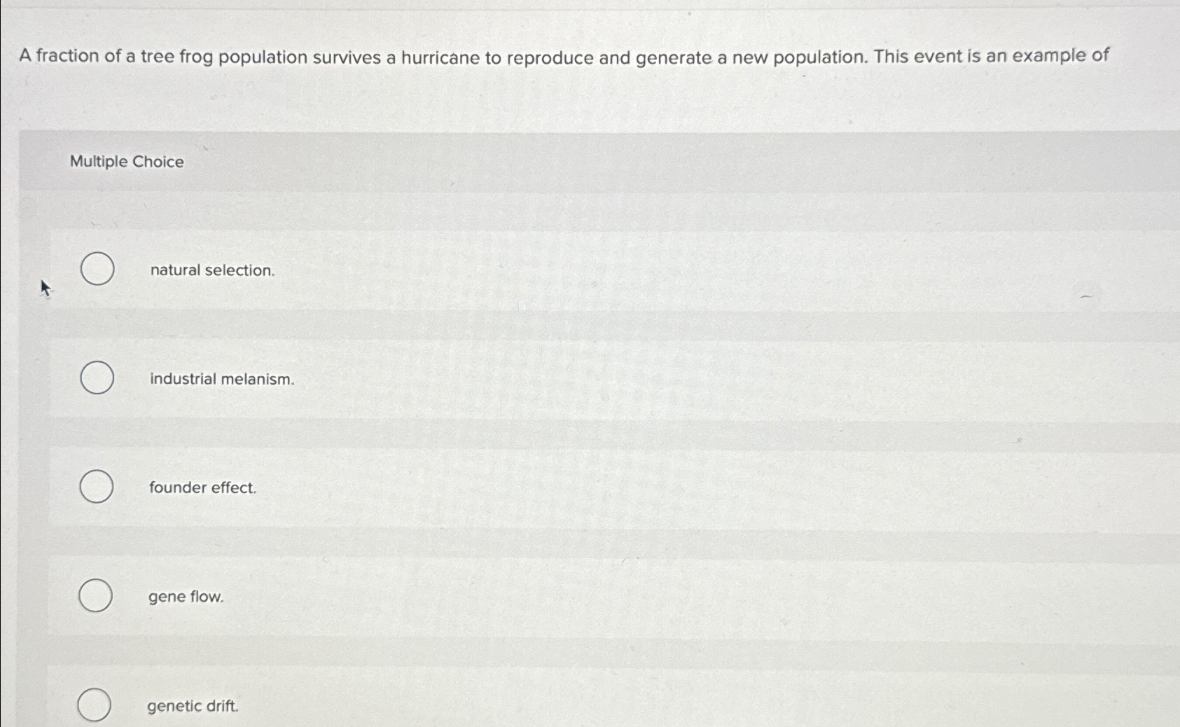 Solved A fraction of a tree frog population survives a | Chegg.com