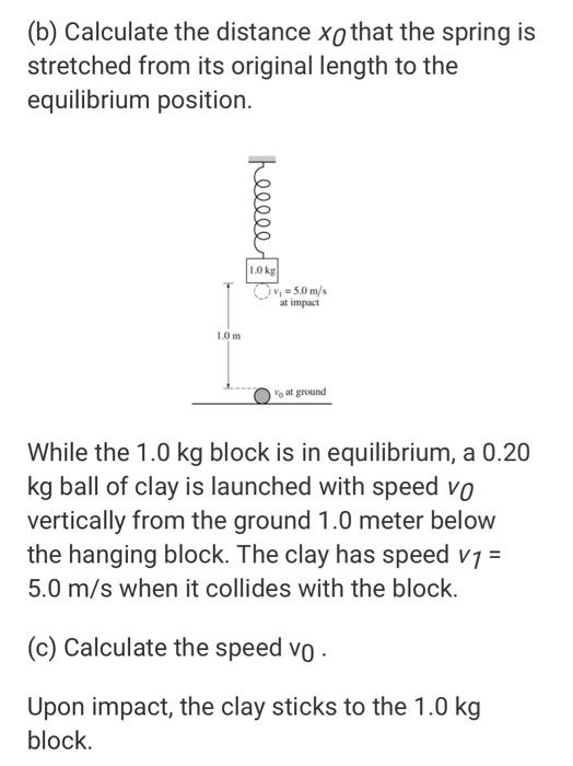 A spring of negligible mass and with a spring | Chegg.com