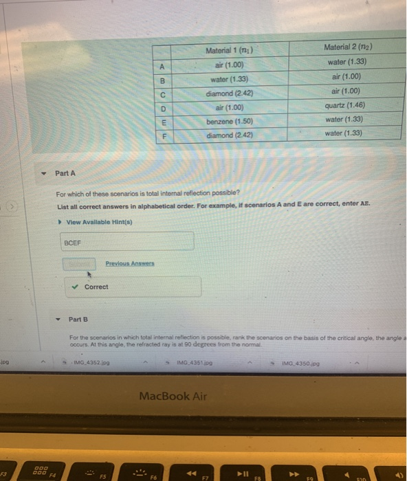 Solved Item 6 Consider scenarios Ato F in which a ray of | Chegg.com Solved Item 6 Consider scenarios Ato F in which a ray of | Chegg.com