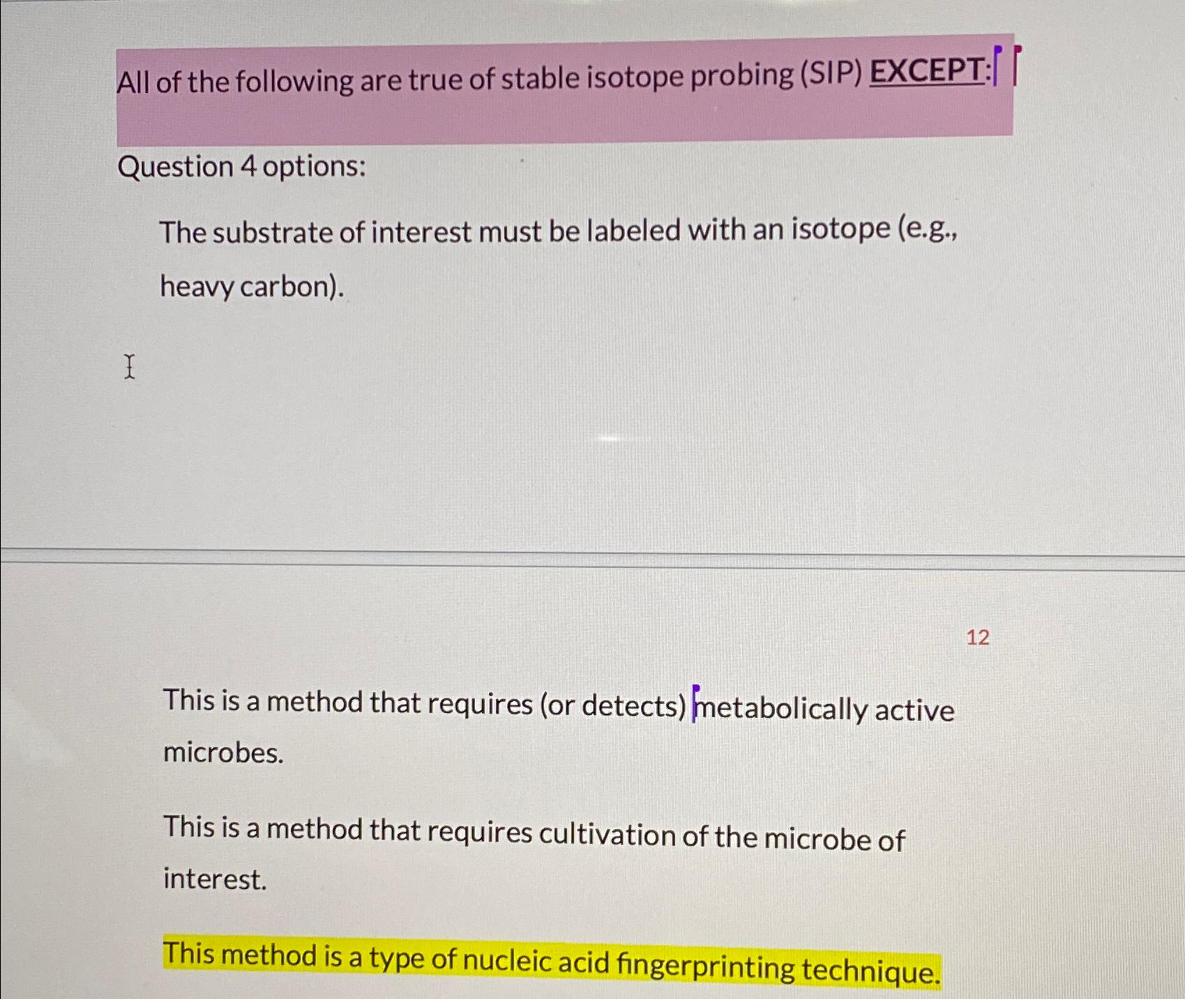 Solved All of the following are true of stable isotope | Chegg.com