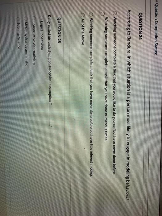 Solved Question Completion Status: QUESTION 19 According to | Chegg.com
